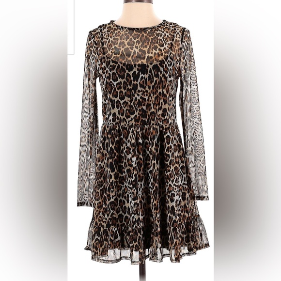 Wayf | Dresses | Wayf Dress Animal Pattern Size S | Poshmark